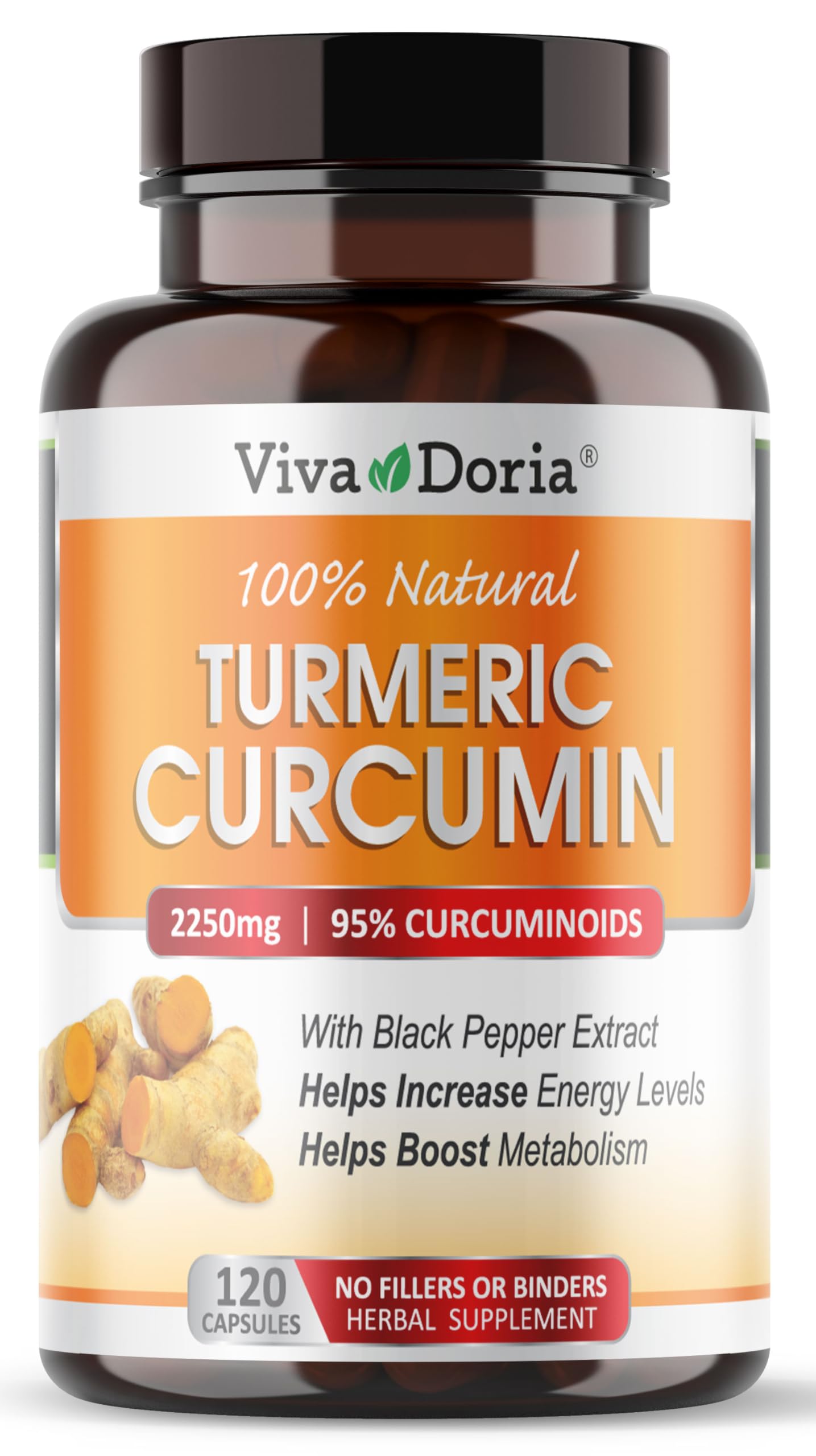 Viva Doria turmeric curcumin capsules