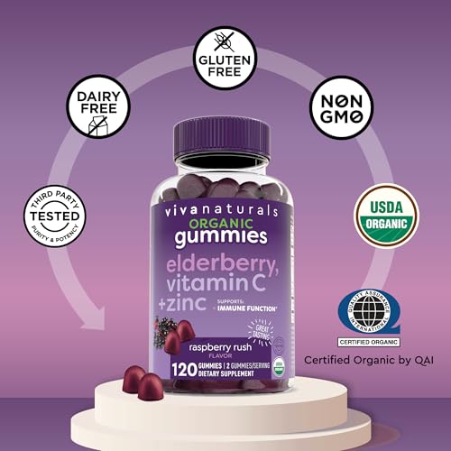 Viva Naturals elderberry gummies for energy