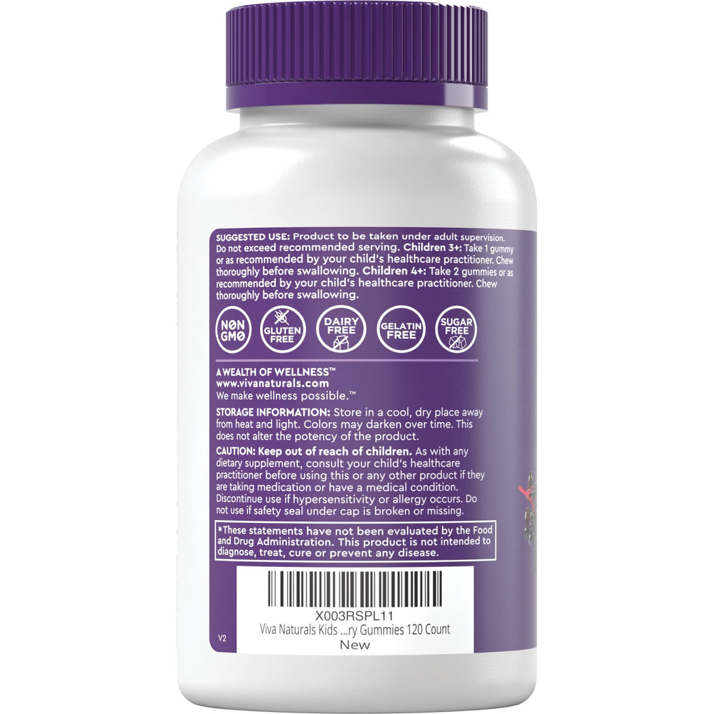 Viva Naturals elderberry gummies for immunity