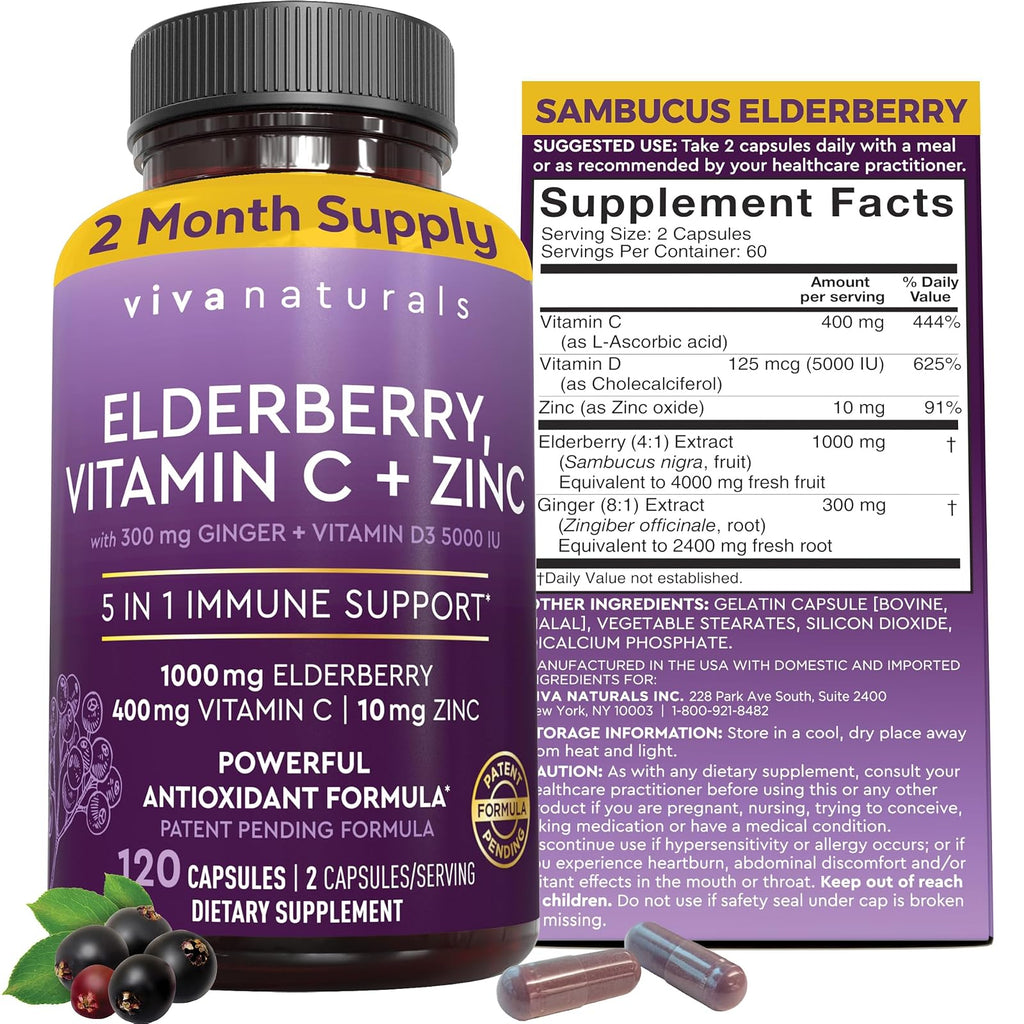 Viva Naturals elderberry immune support