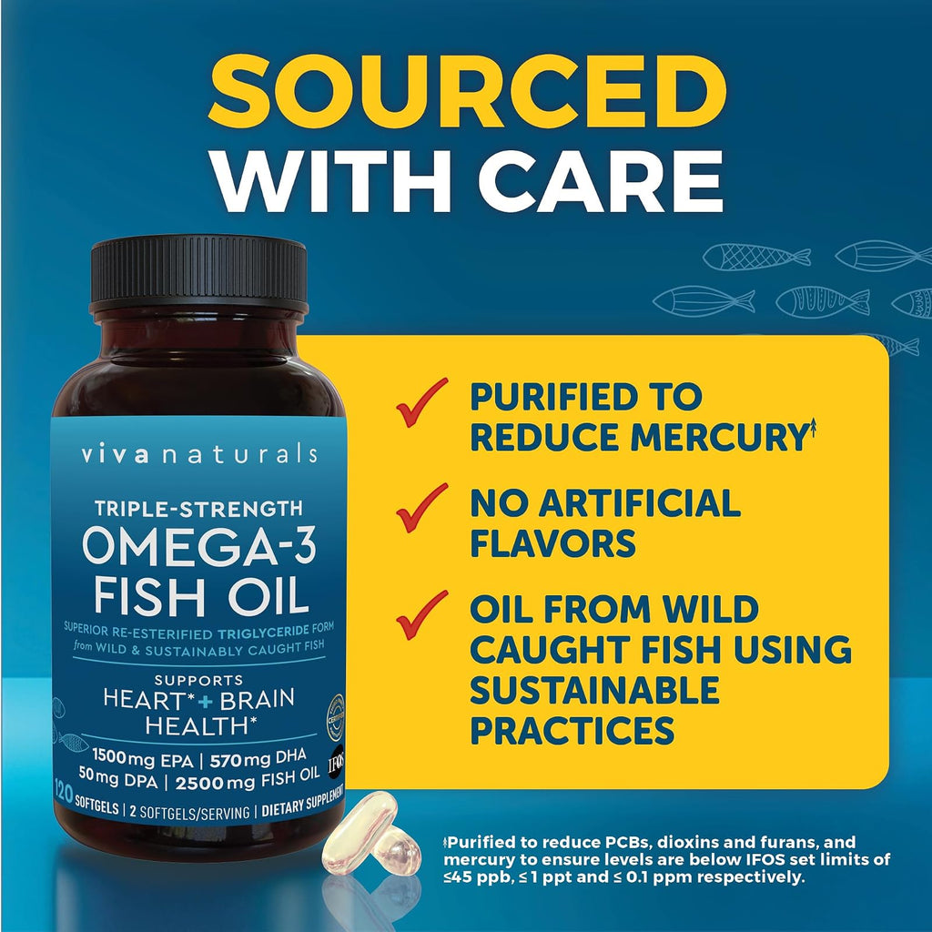 Viva Naturals fish oil for brain health