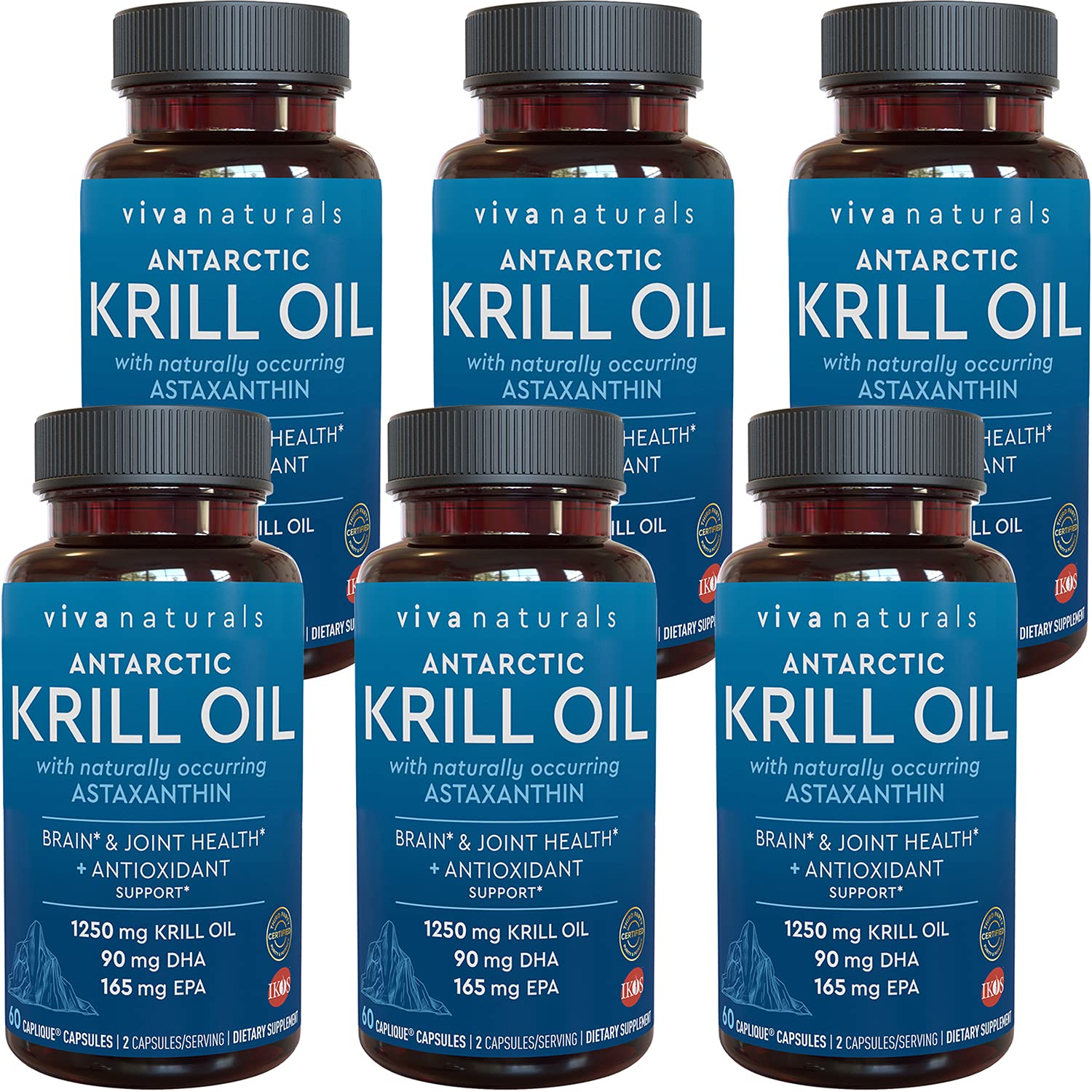 Viva Naturals krill oil softgels