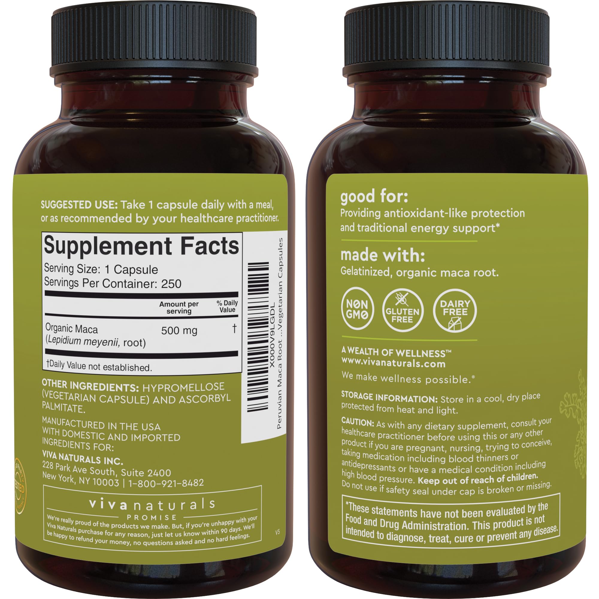 Viva Naturals maca for daily energy
