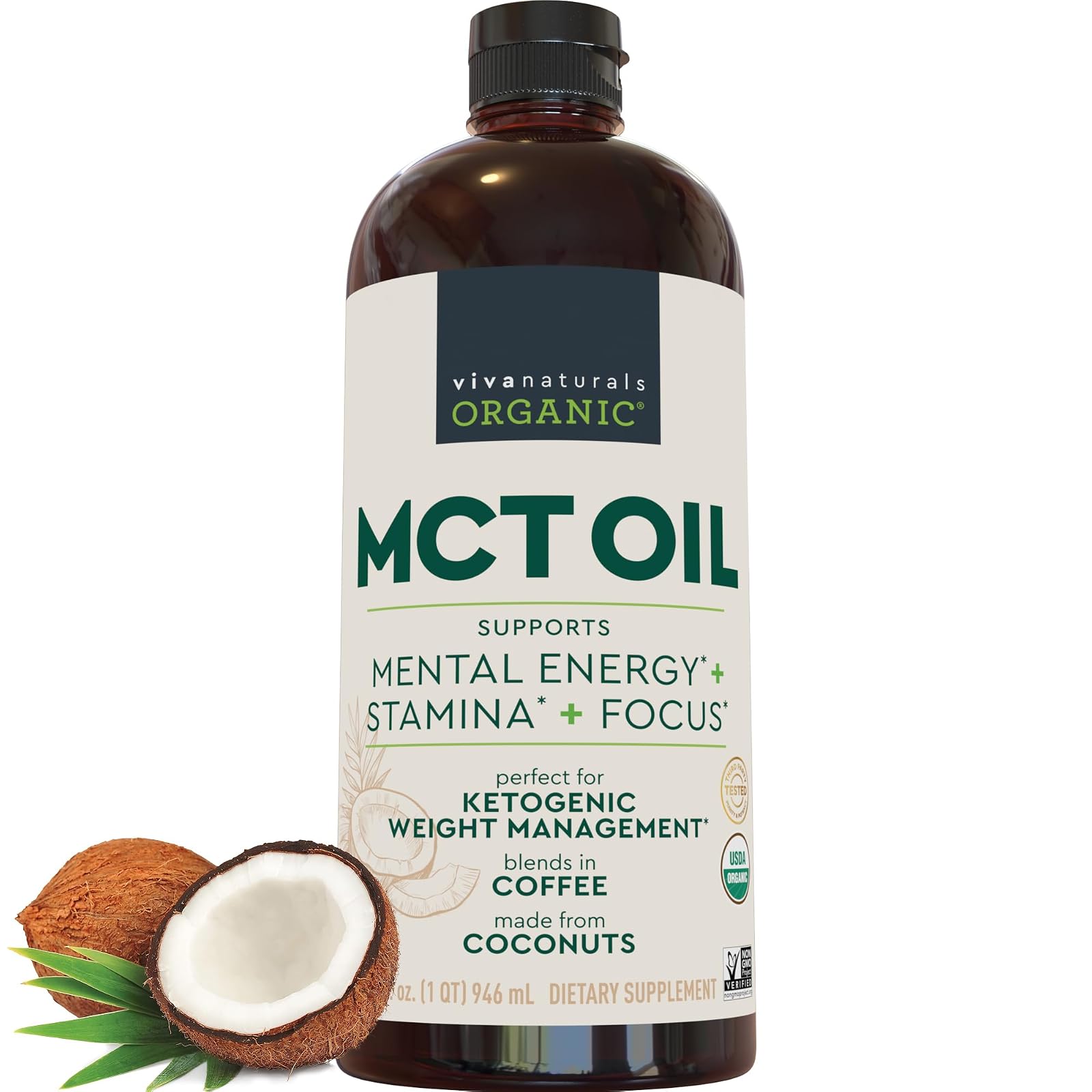 Viva Naturals MCT oil for energy