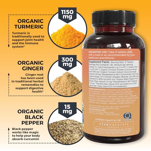 Viva Naturals turmeric for energy boost