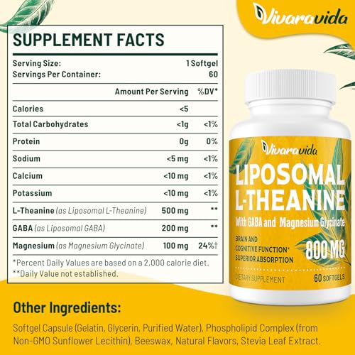 Vivaravida L-Theanine 800mg softgels