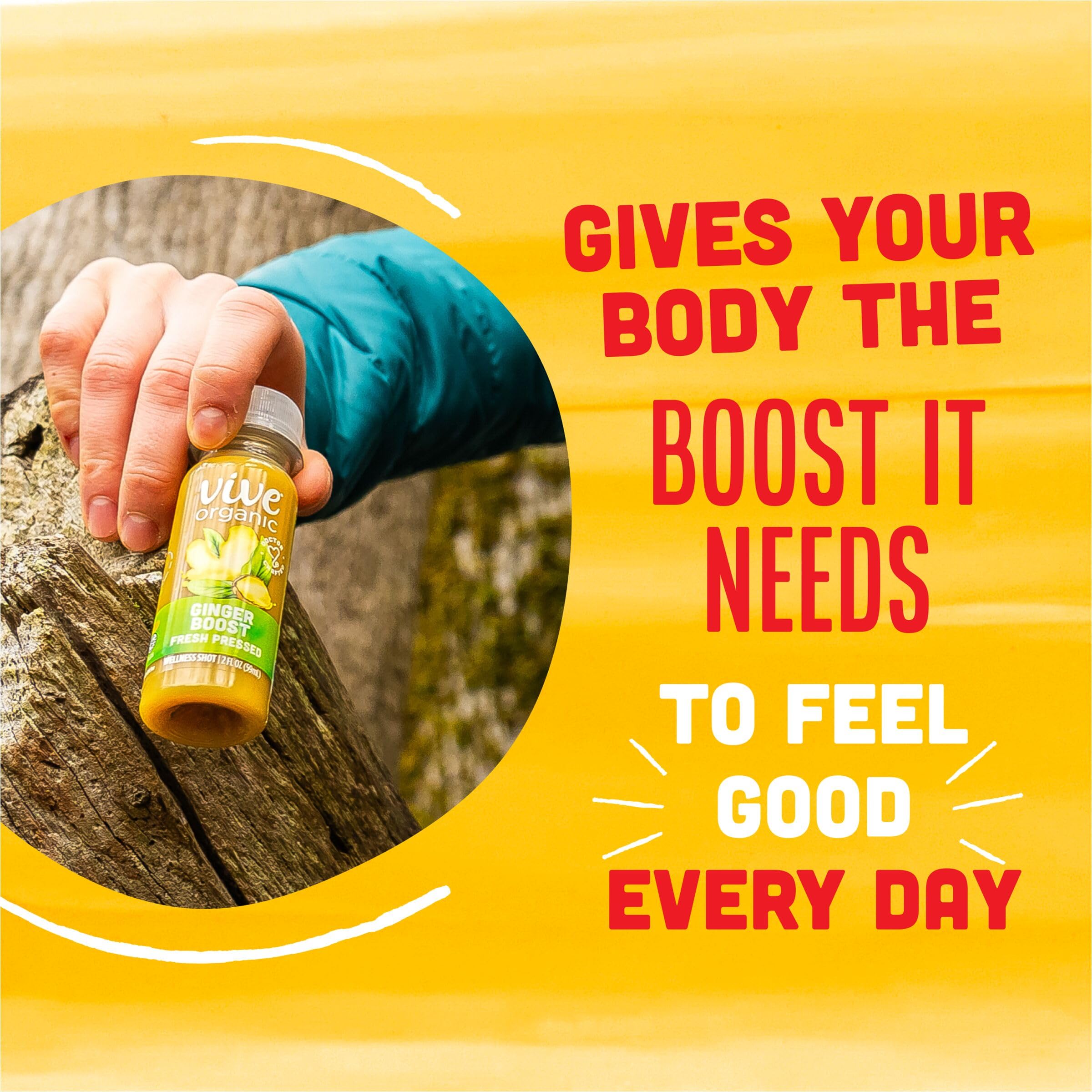 Vive ginger drink for energy