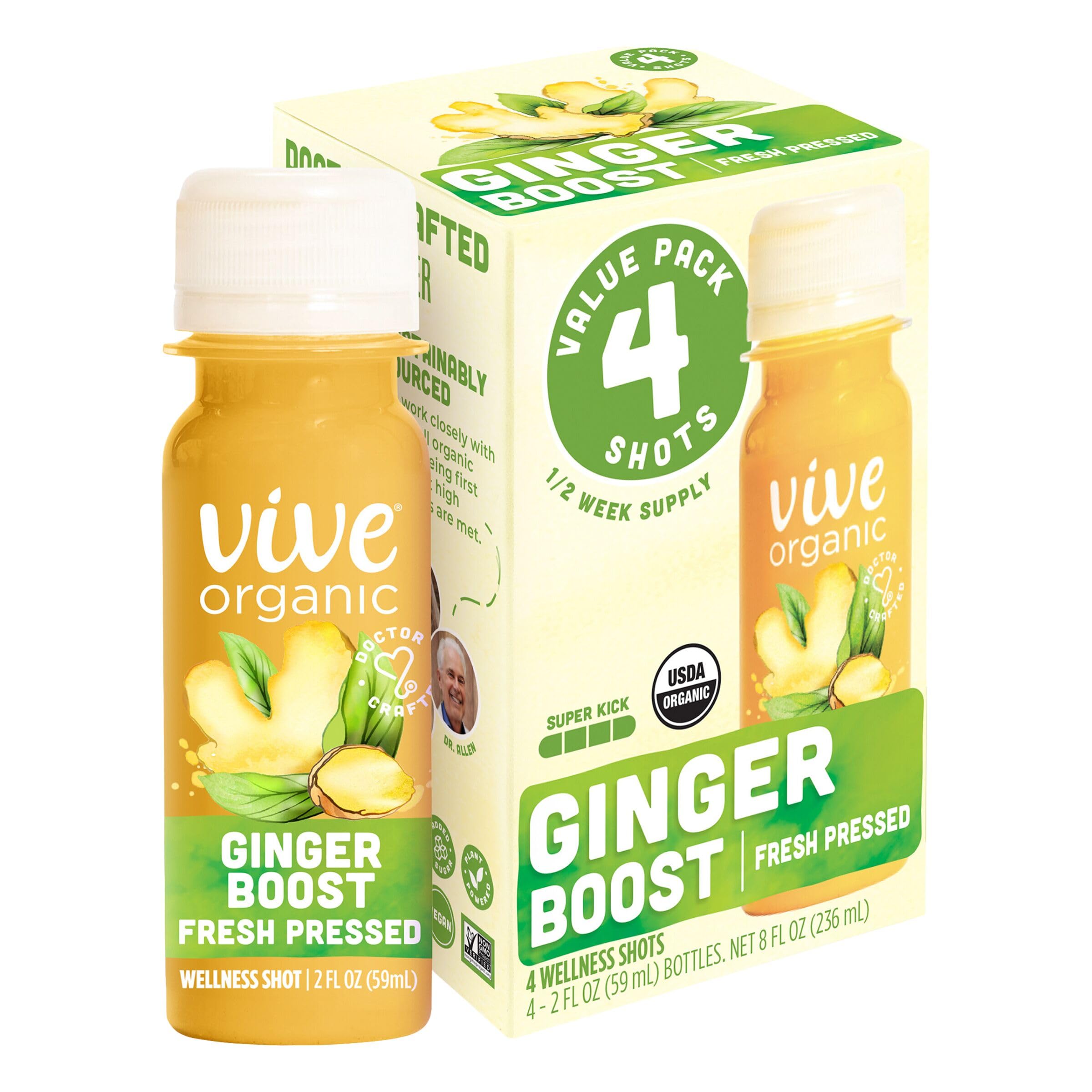 Vive Organic ginger energy shot