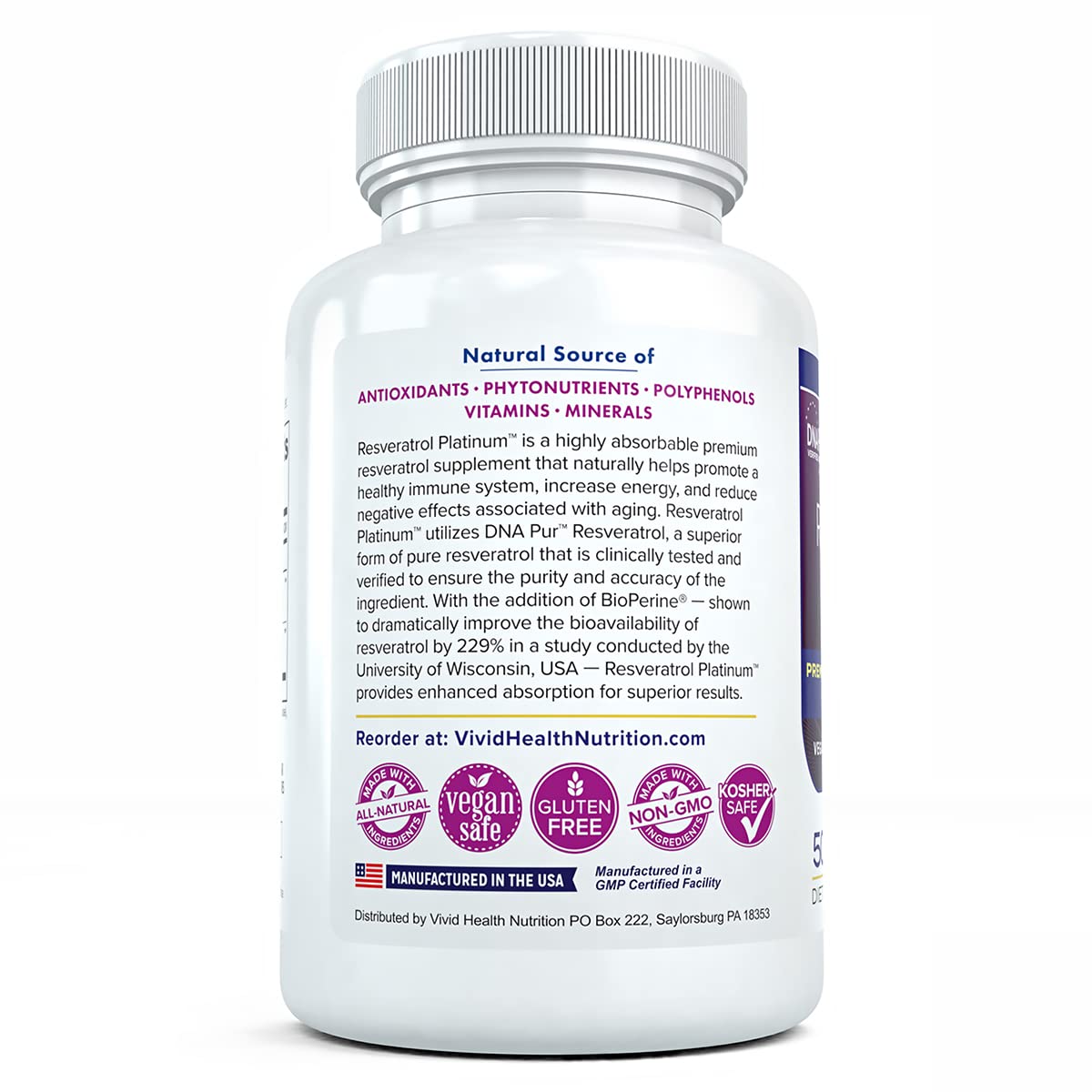 Vivid Health Nutrition antioxidant formula
