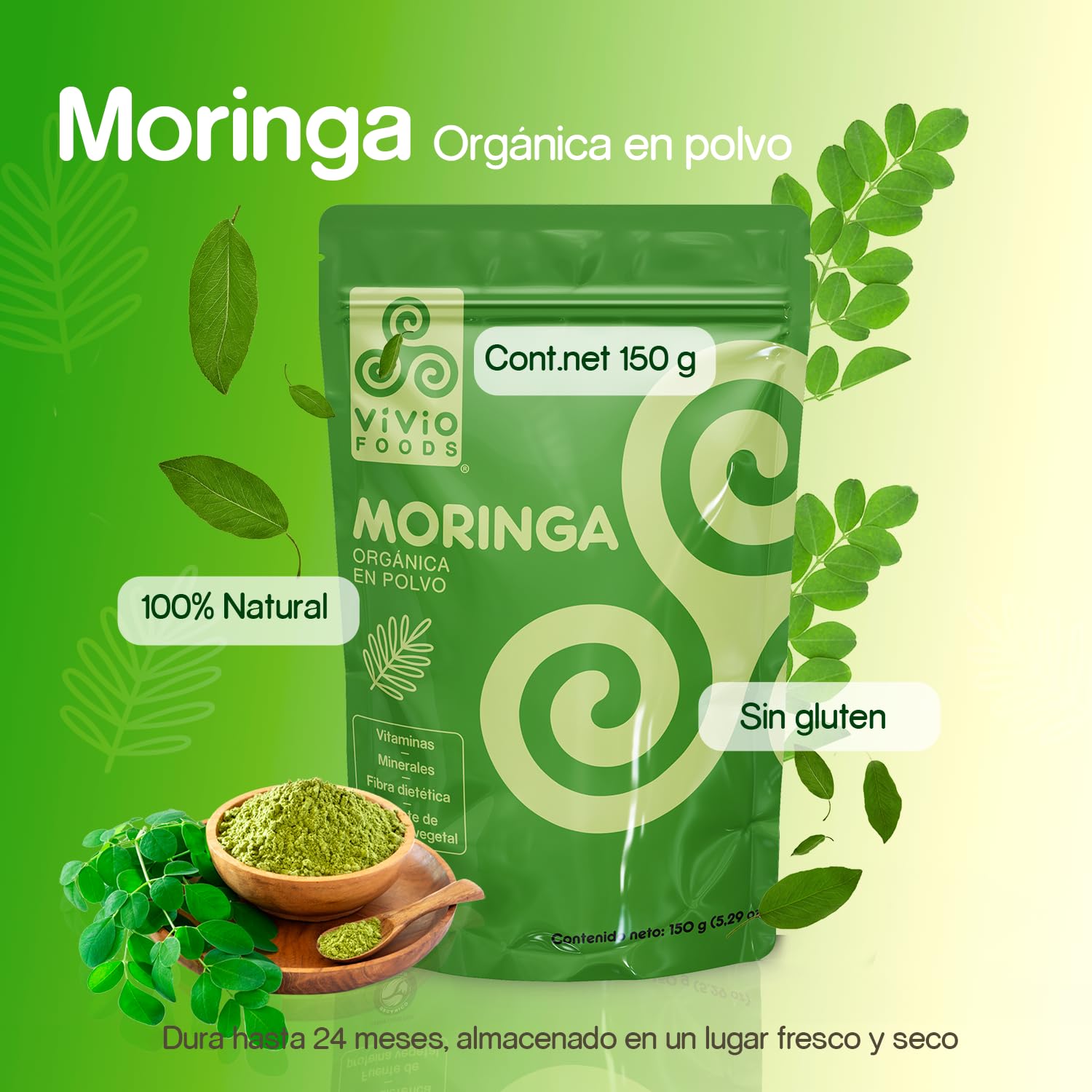 VIVIO FOODS moringa for healthy cooking