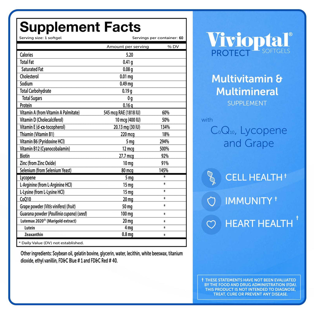 Vivioptal multivitamins for active lifestyle