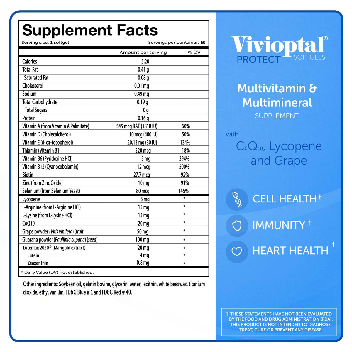 Vivioptal multivitamins for active lifestyle