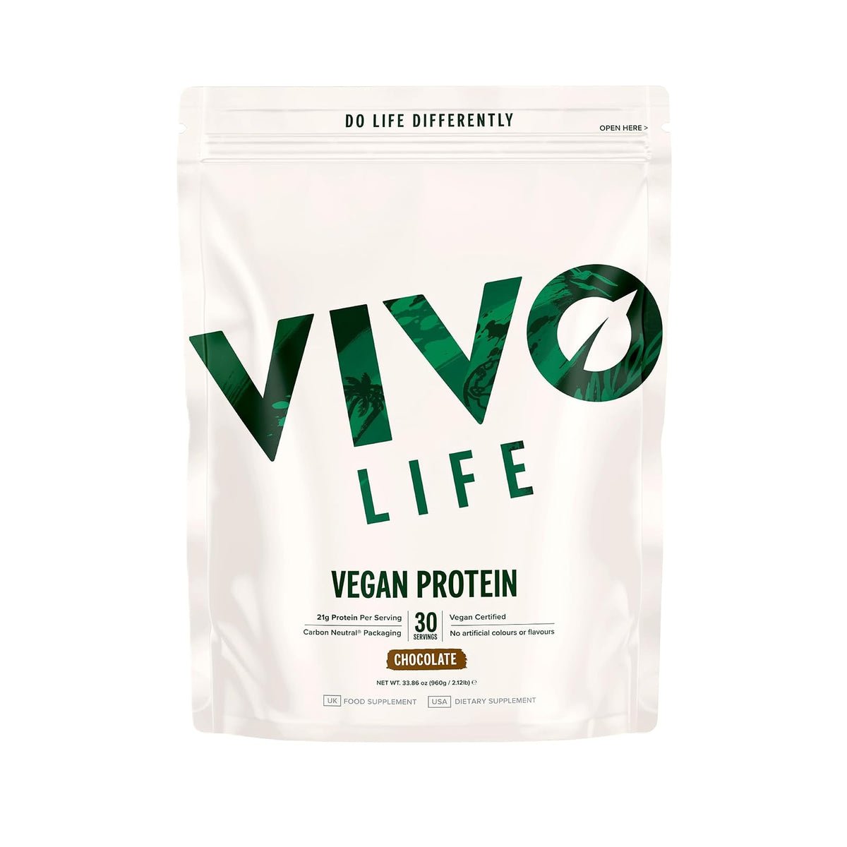 Vivo Life plant based protein powder