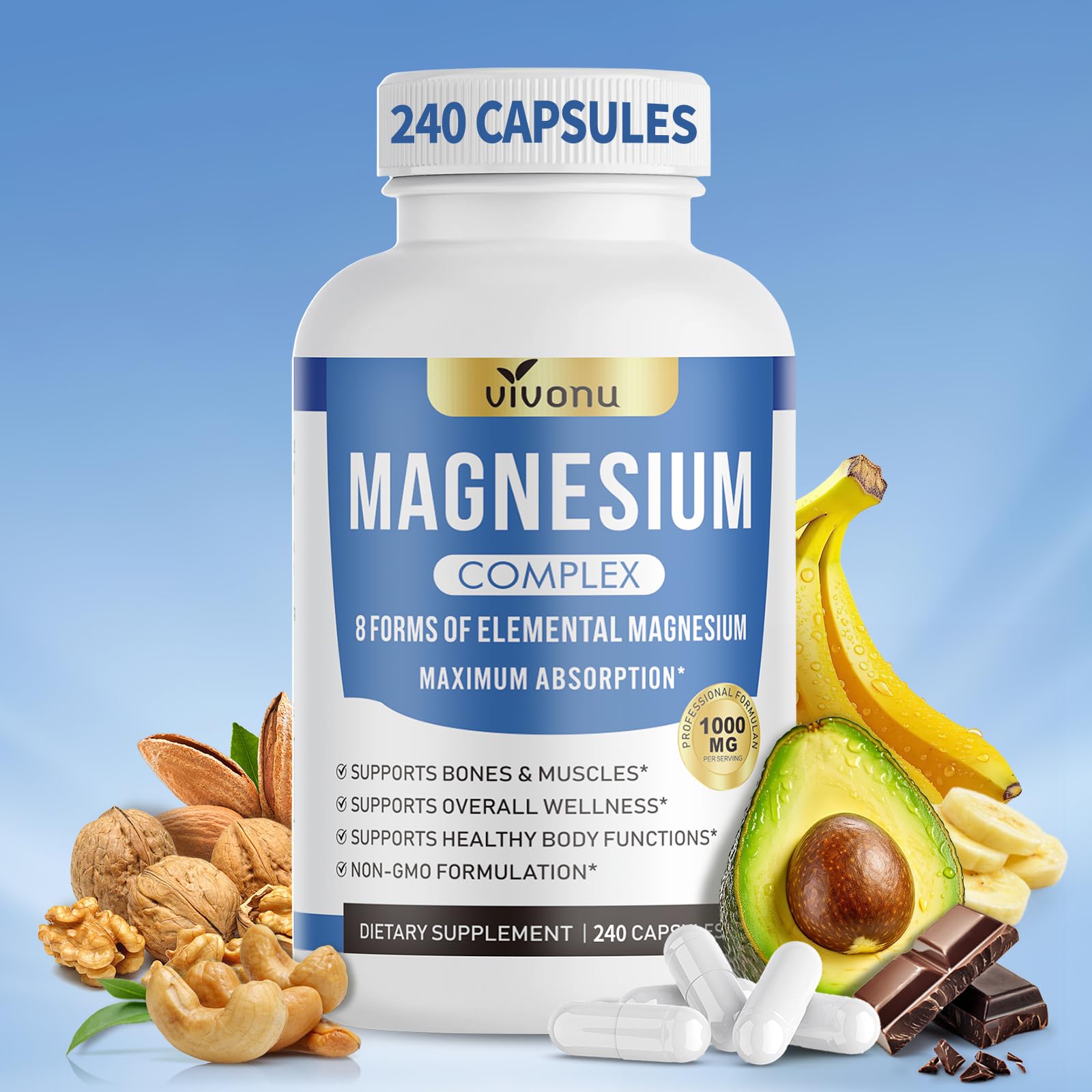 VivoNu Magnesium Complex capsules