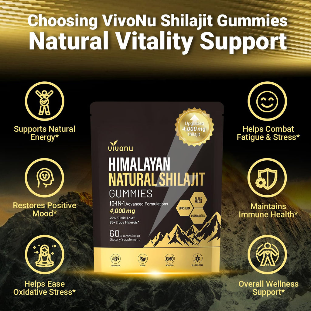 VivoNu Shilajit Gummies daily health boost