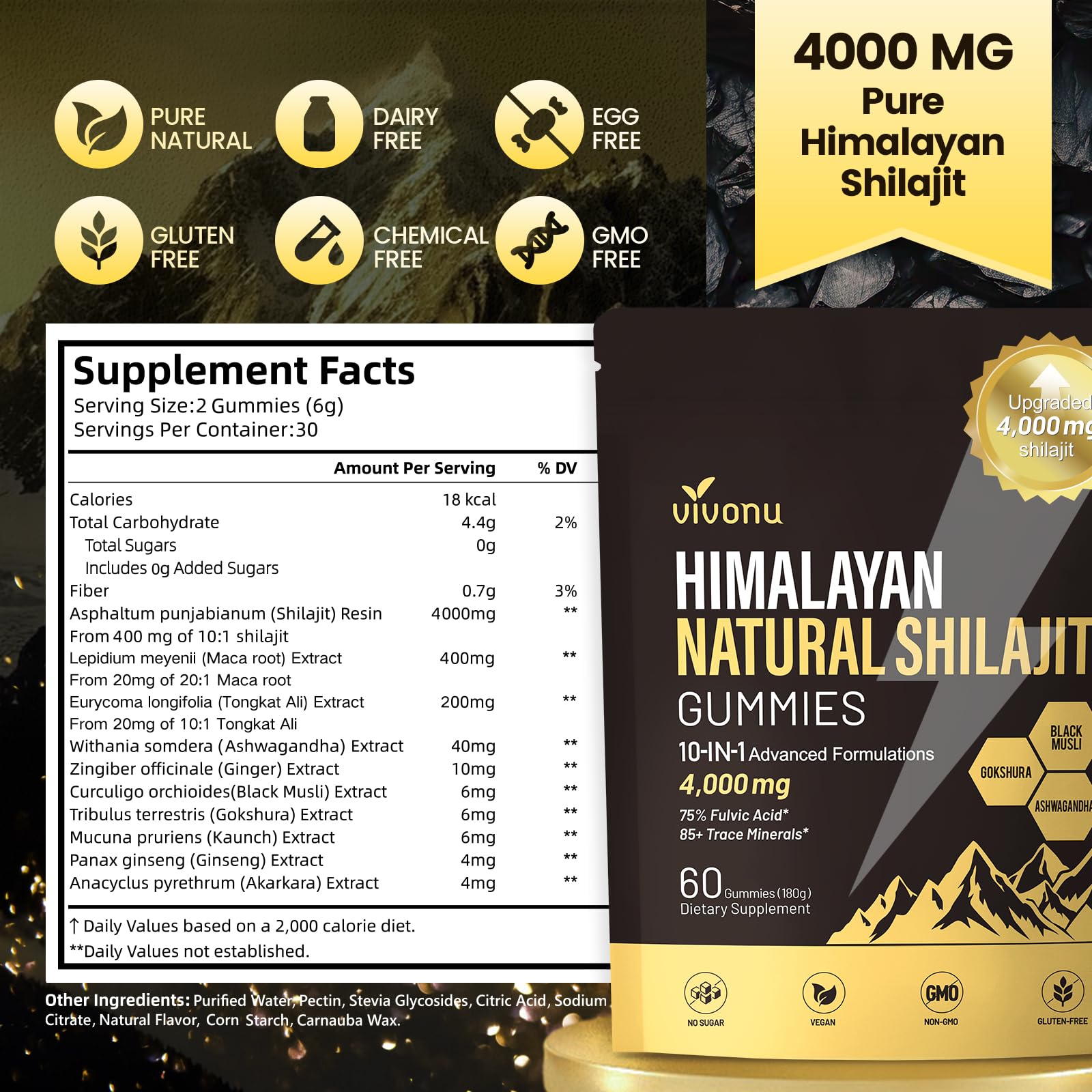 VivoNu Shilajit Gummies for active lifestyle