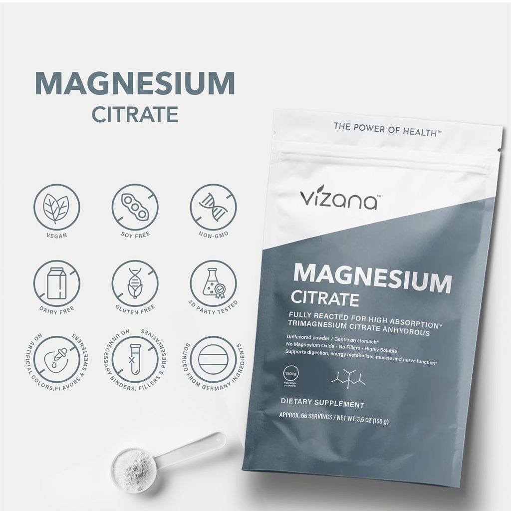 VIZANA magnesium citrate for daily wellness