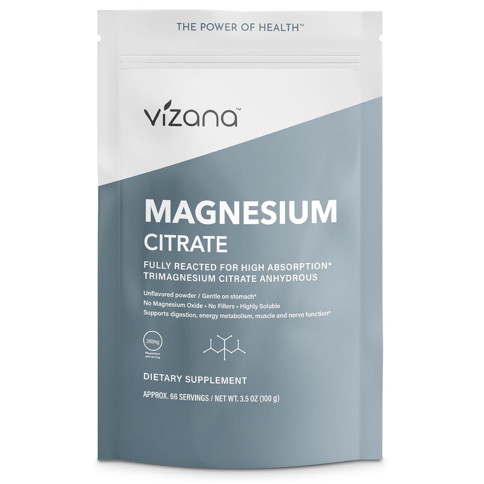 VIZANA magnesium citrate for relaxation