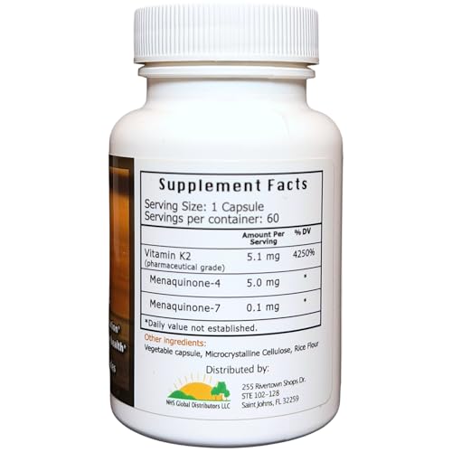 vK2 Vitamin K2 for optimal calcium absorption