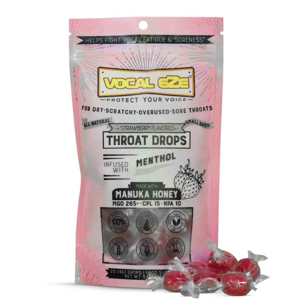 Vocal Eze cough drops for sore throat