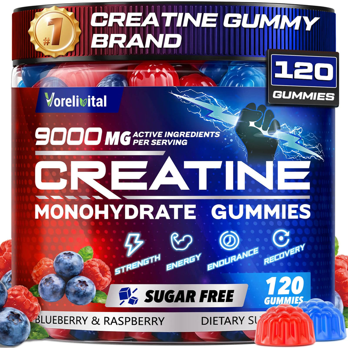 Vorelivital creatine gummies for energy