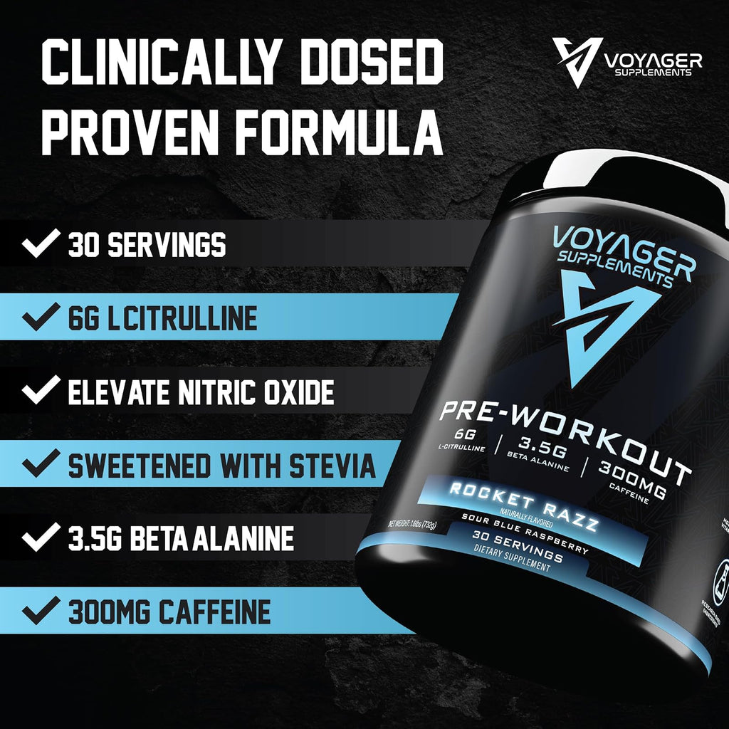 Voyager pre-workout for intense workouts