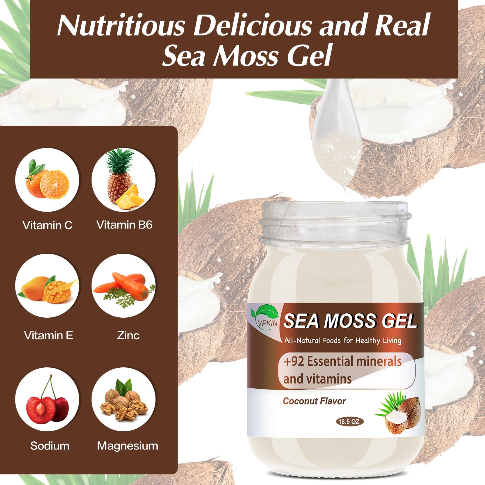 VPKIN blended vitamin mineral gel