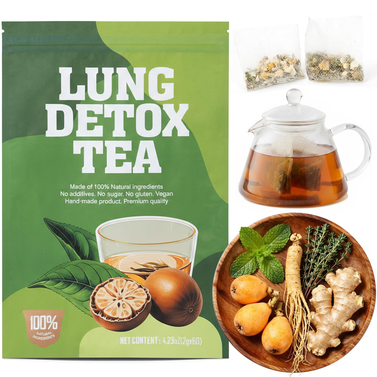 VPWHY lung detox tea bags