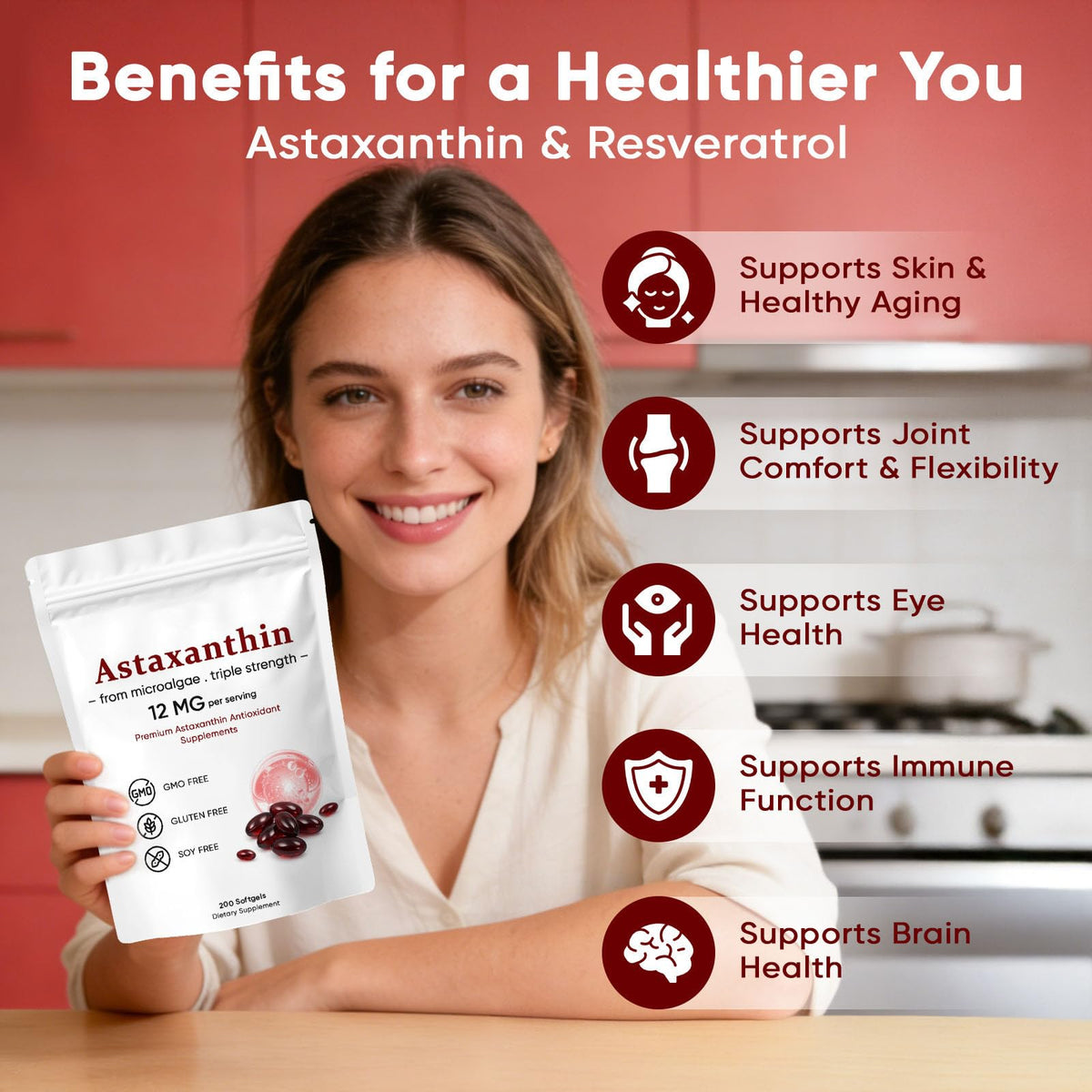 VSXAZ Astaxanthin antioxidant benefits