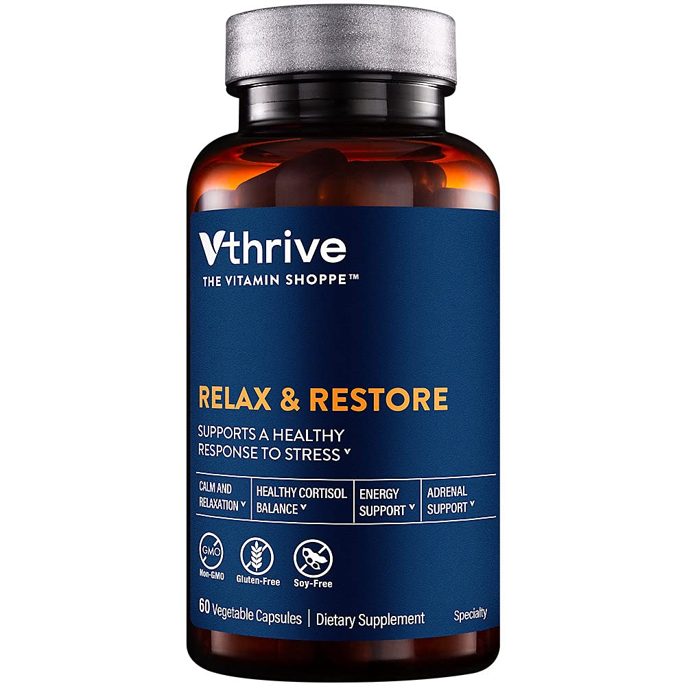 Vthrive Relax and Restore capsules for stress relief