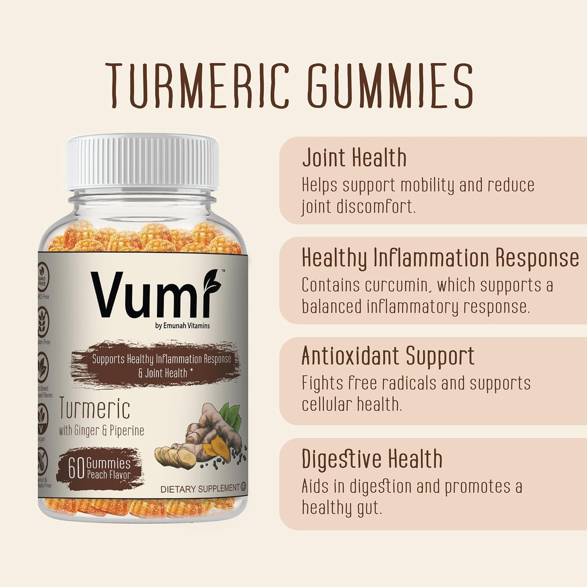 Vumi herbal gummies for immune support