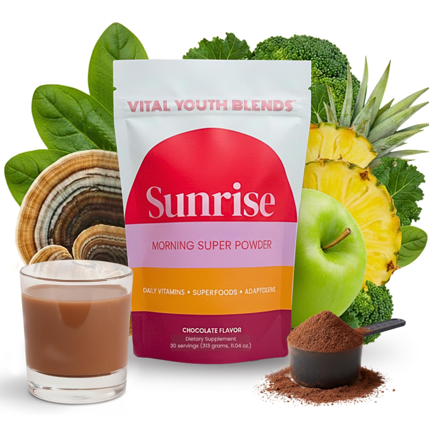 VYB chocolate multivitamin powder
