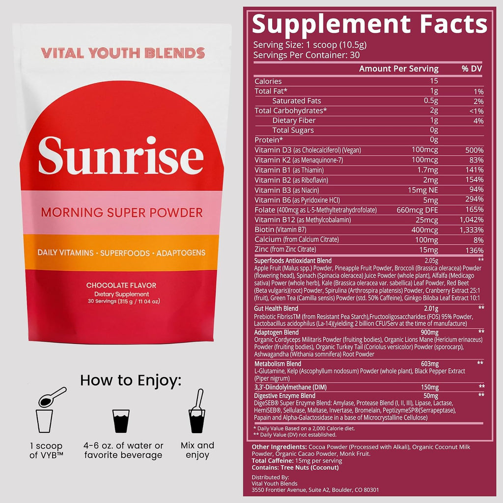 VYB multivitamins for daily energy