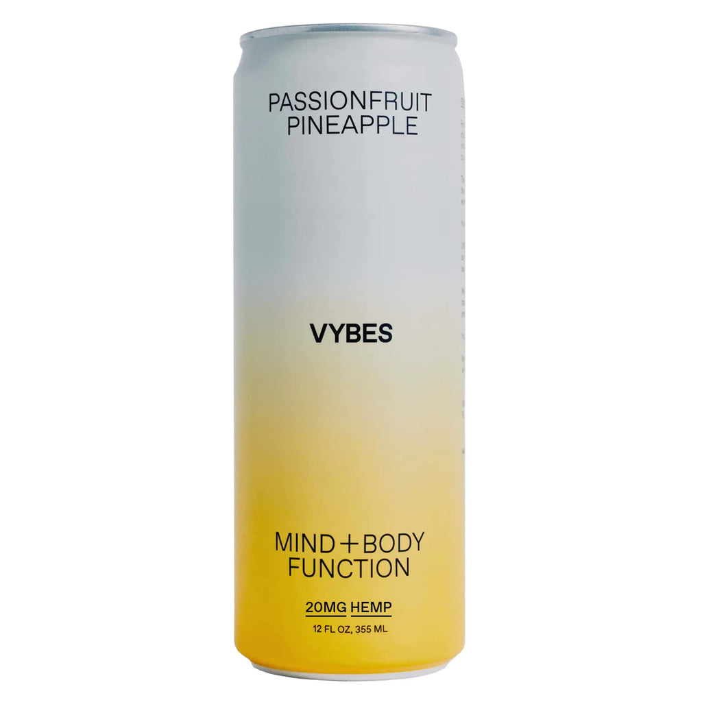 VYBES Passionfruit Pineapple drink for relaxation