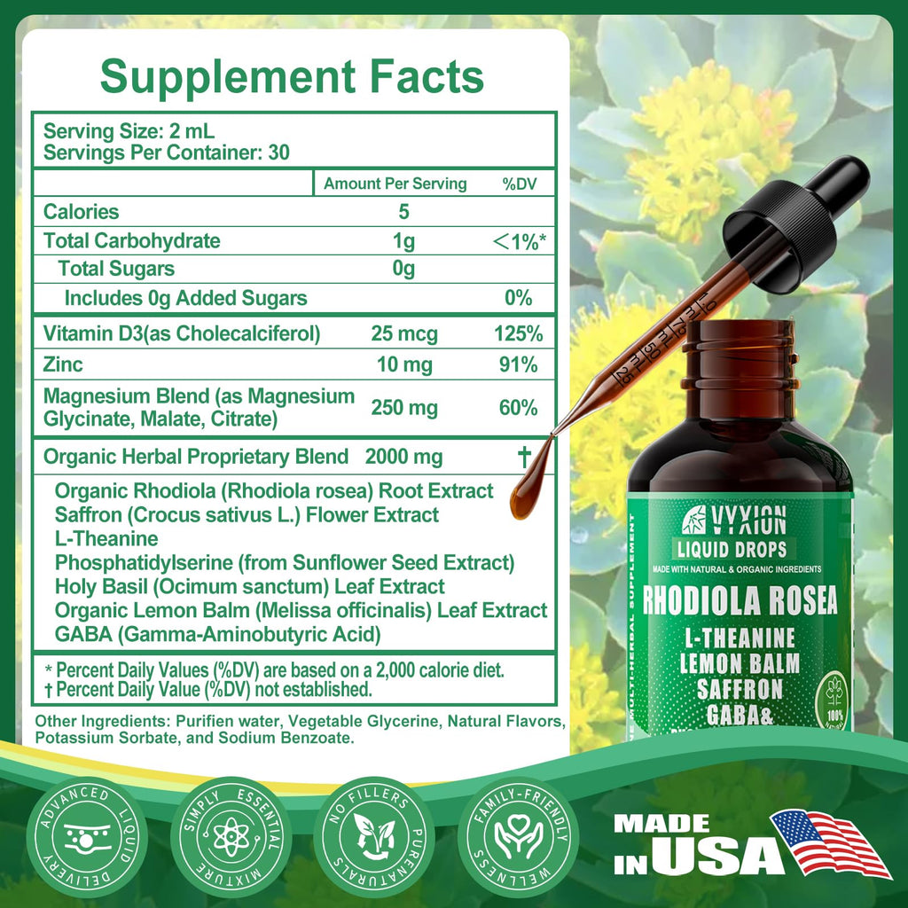 Vyxion Rhodiola Rosea immune support