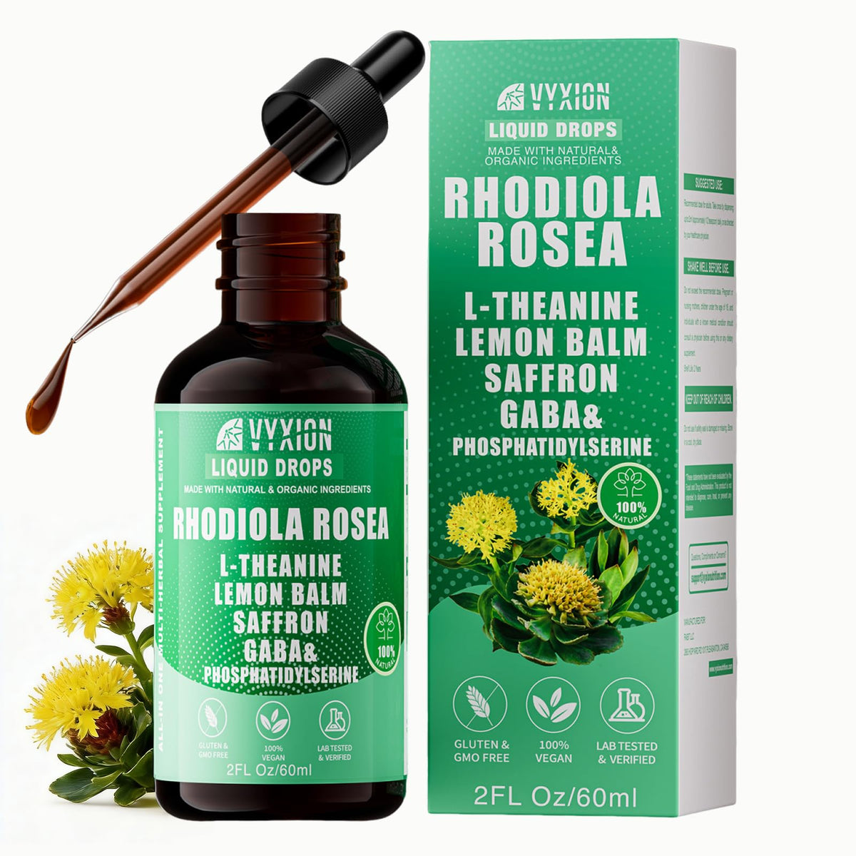 Vyxion Rhodiola Rosea tincture benefits
