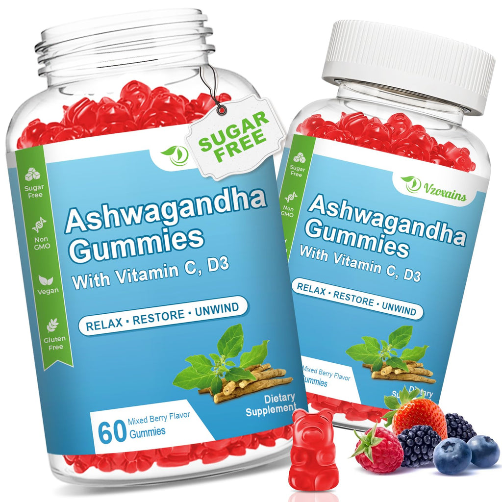 VZOXAINS Ashwagandha gummies for stress relief