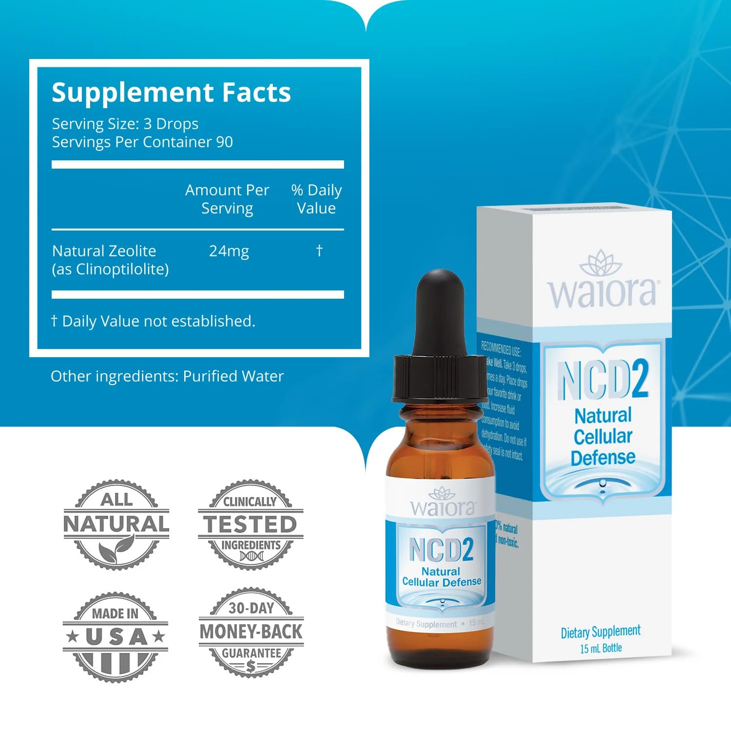 Waiora NCD2 mineral supplement usage