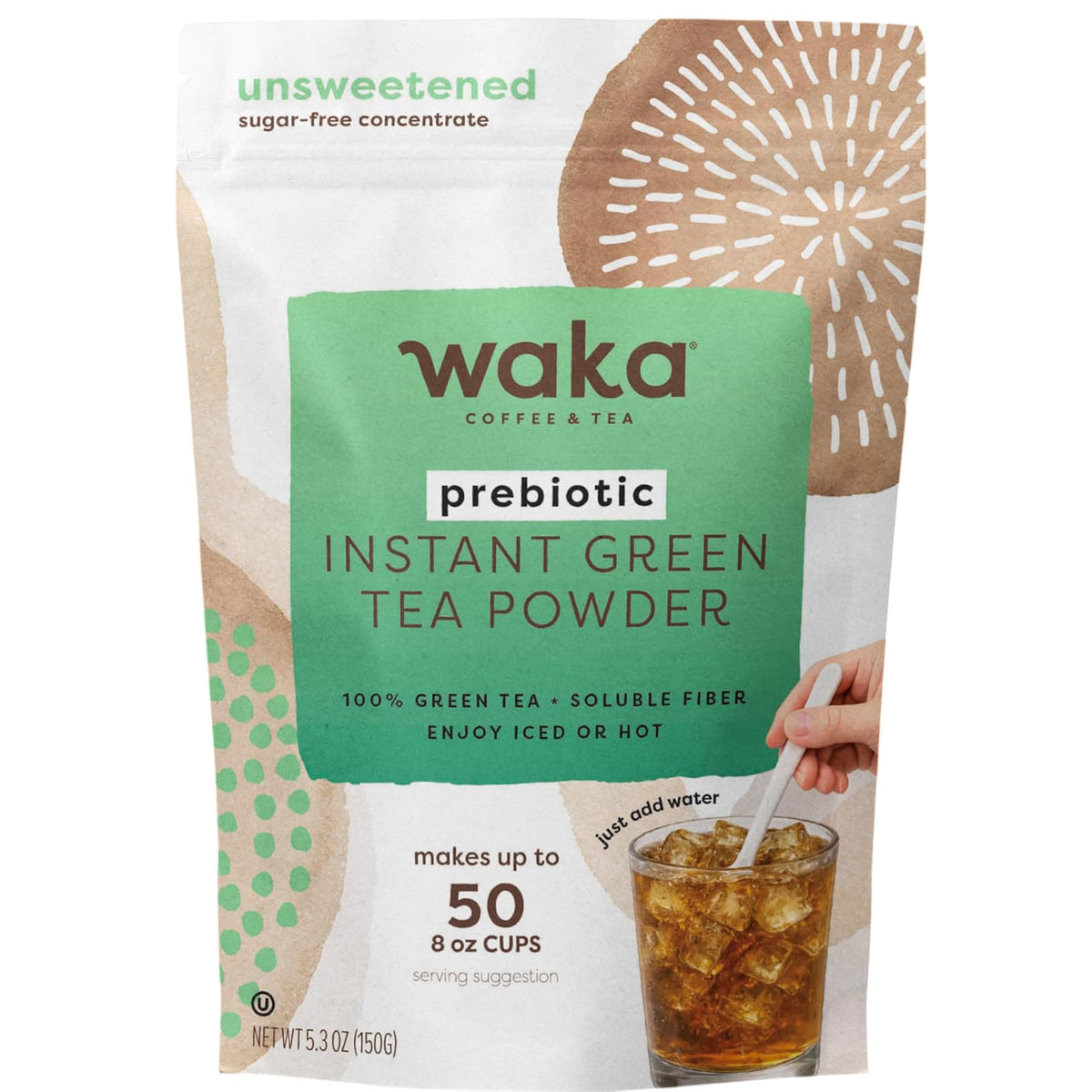 Waka prebiotic tea instant green tea