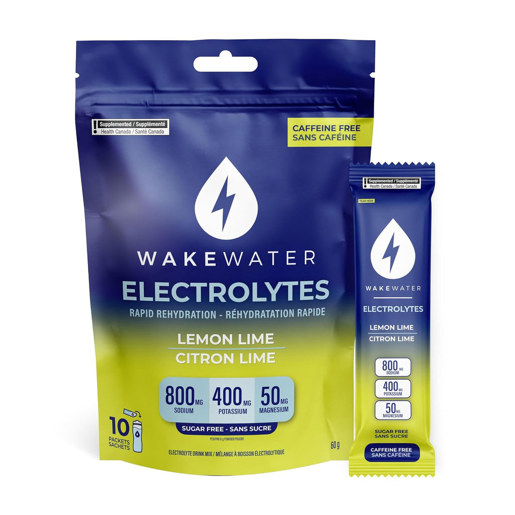 Wake Water electrolyte packets for hydration