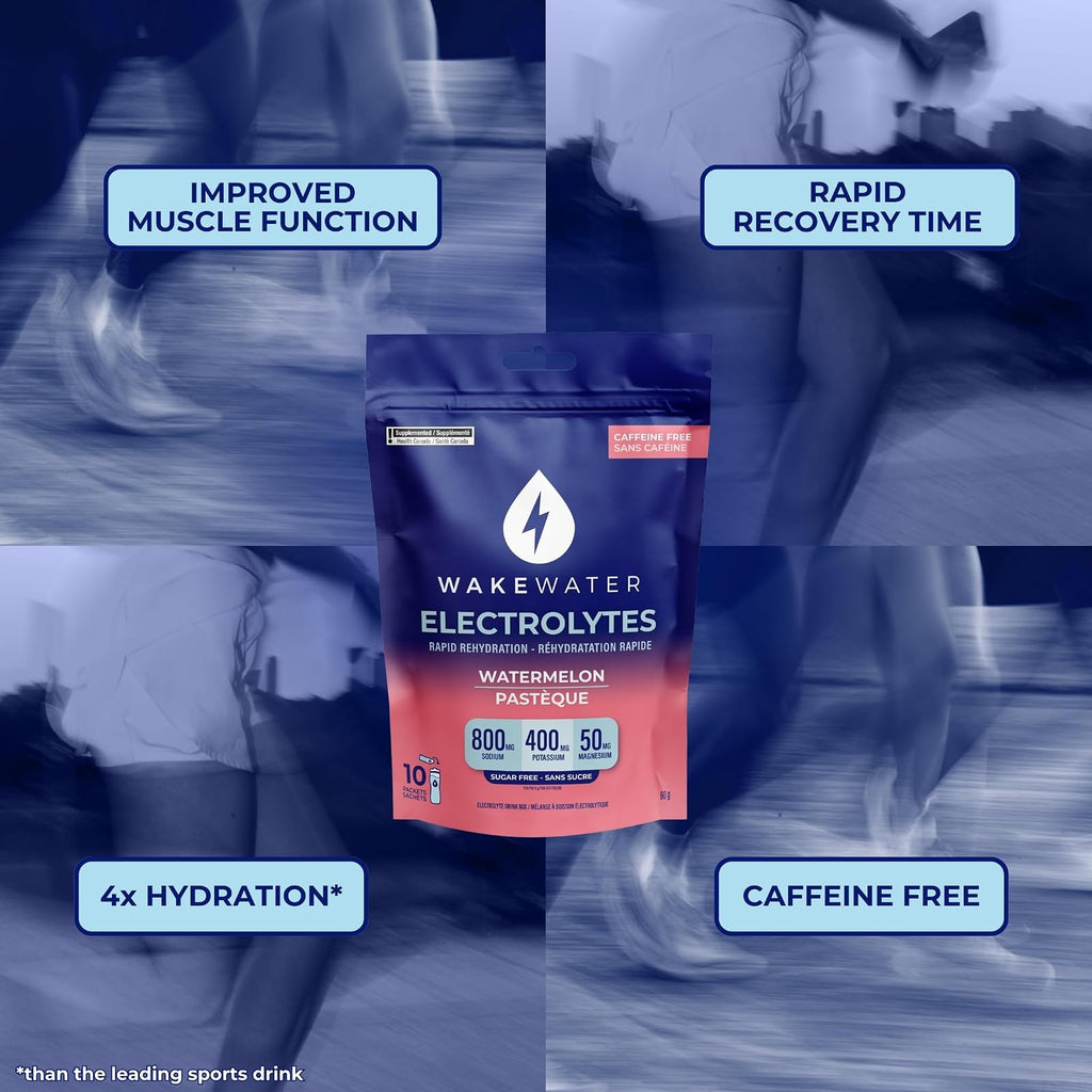 Wake Water electrolytes for summer activities