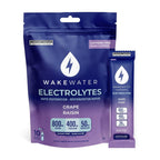 WakeWater grape electrolyte packets