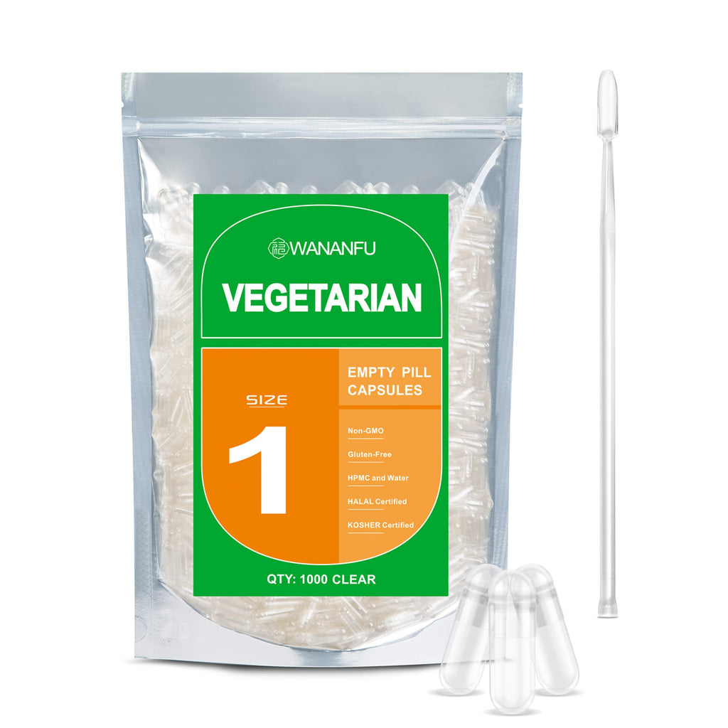 Wananfu empty vegetarian capsules bulk