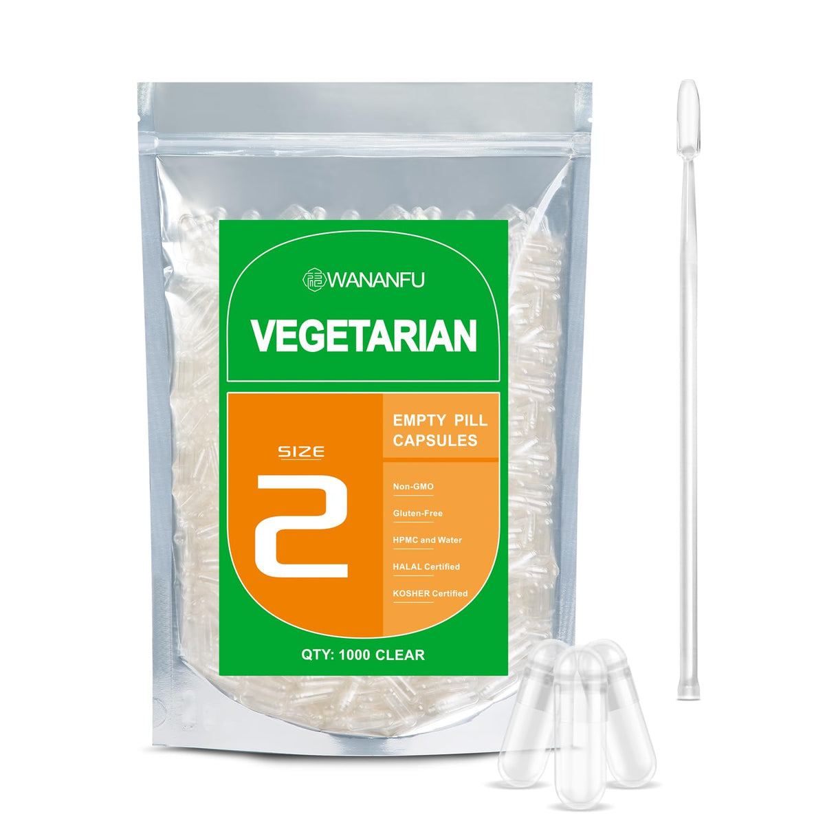 wananfu empty vegetarian capsules for multivitamins