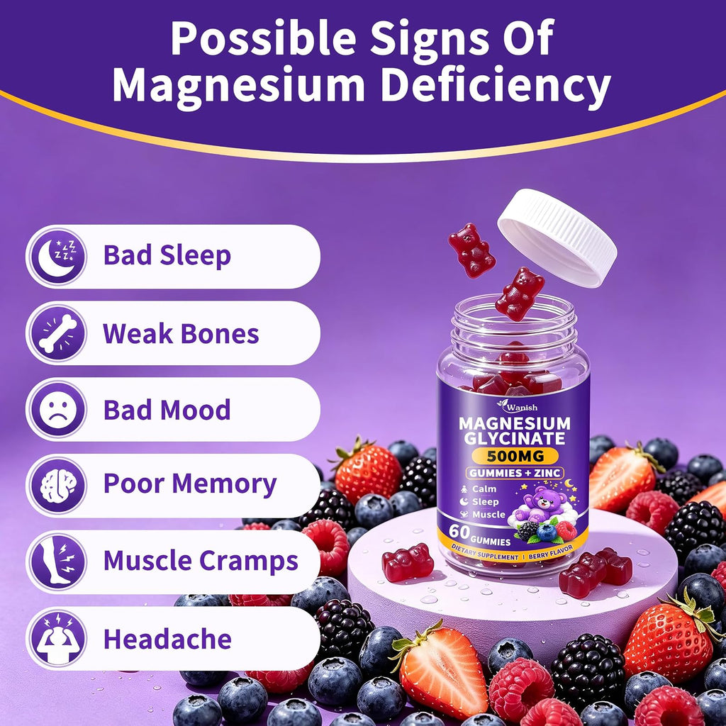 Wanish gummies for daily magnesium intake