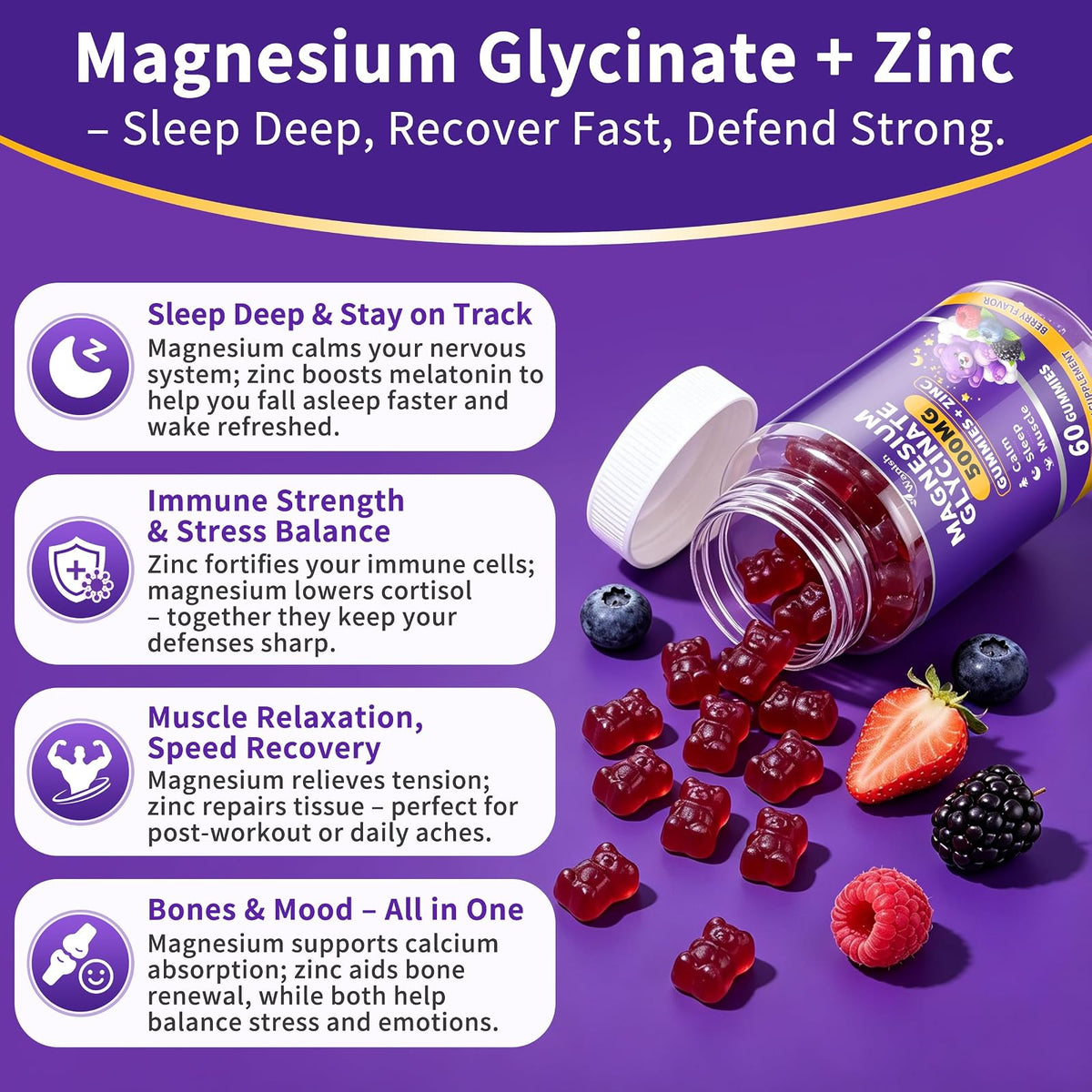 Wanish gummies for muscle recovery support