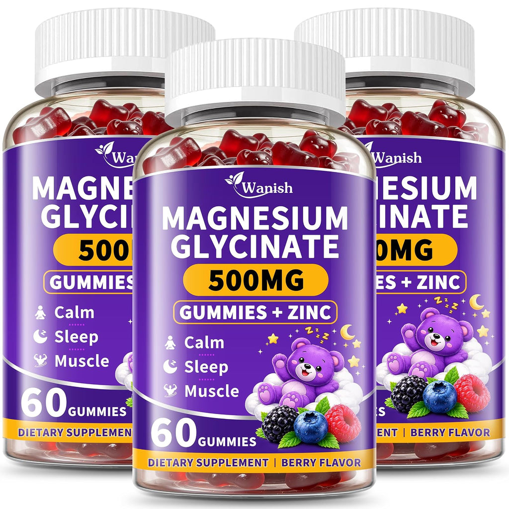 Wanish magnesium glycinate gummies for relaxation