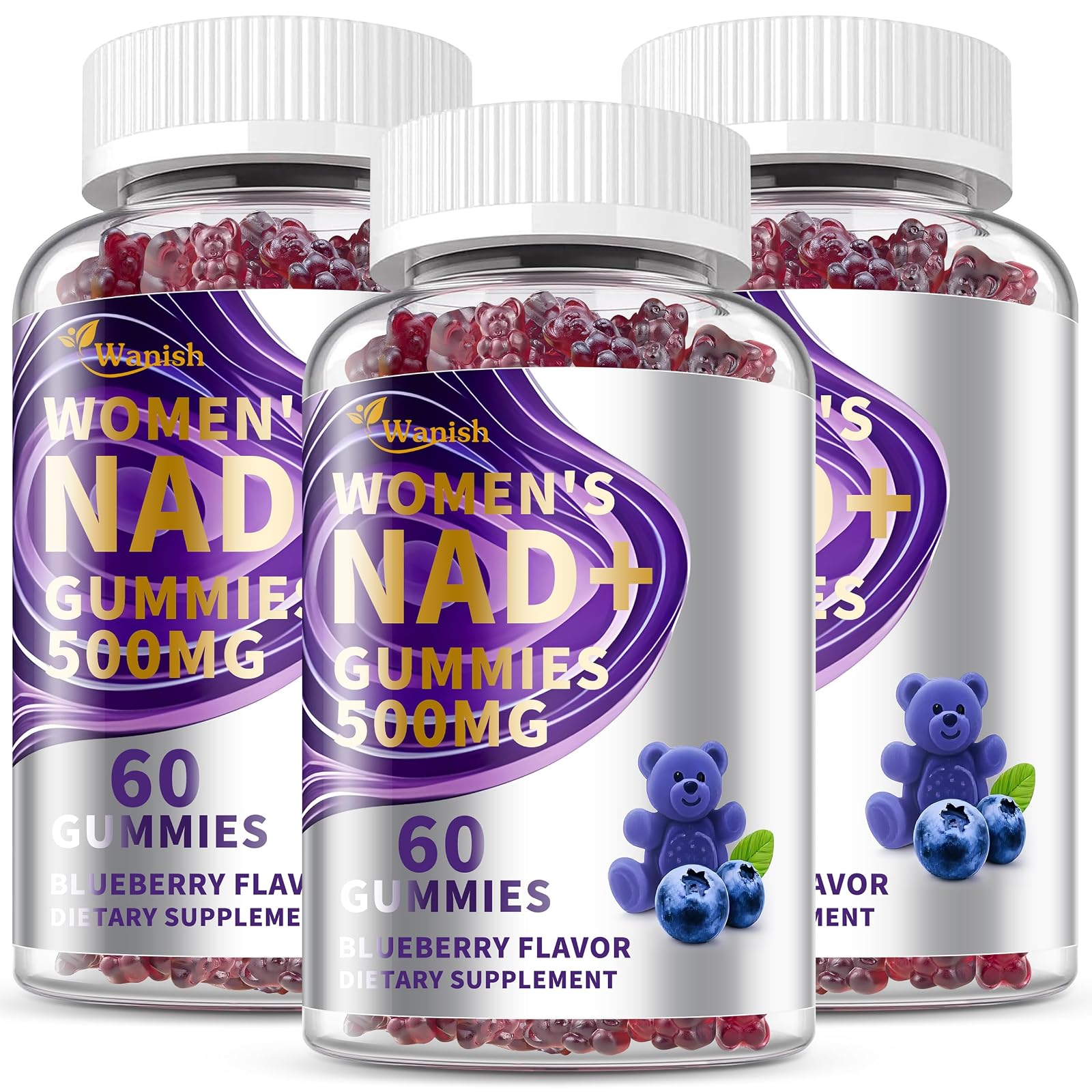 Wanish NAD Gummies 500 mg pack