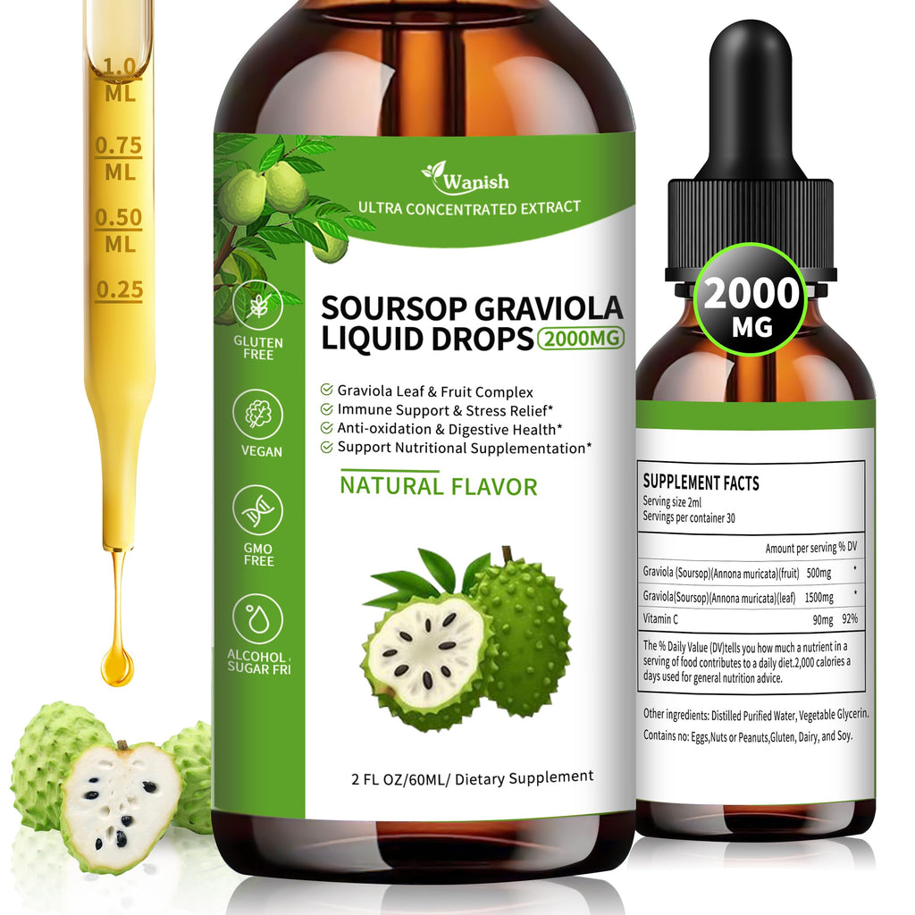 Wanish organic soursop liquid drops
