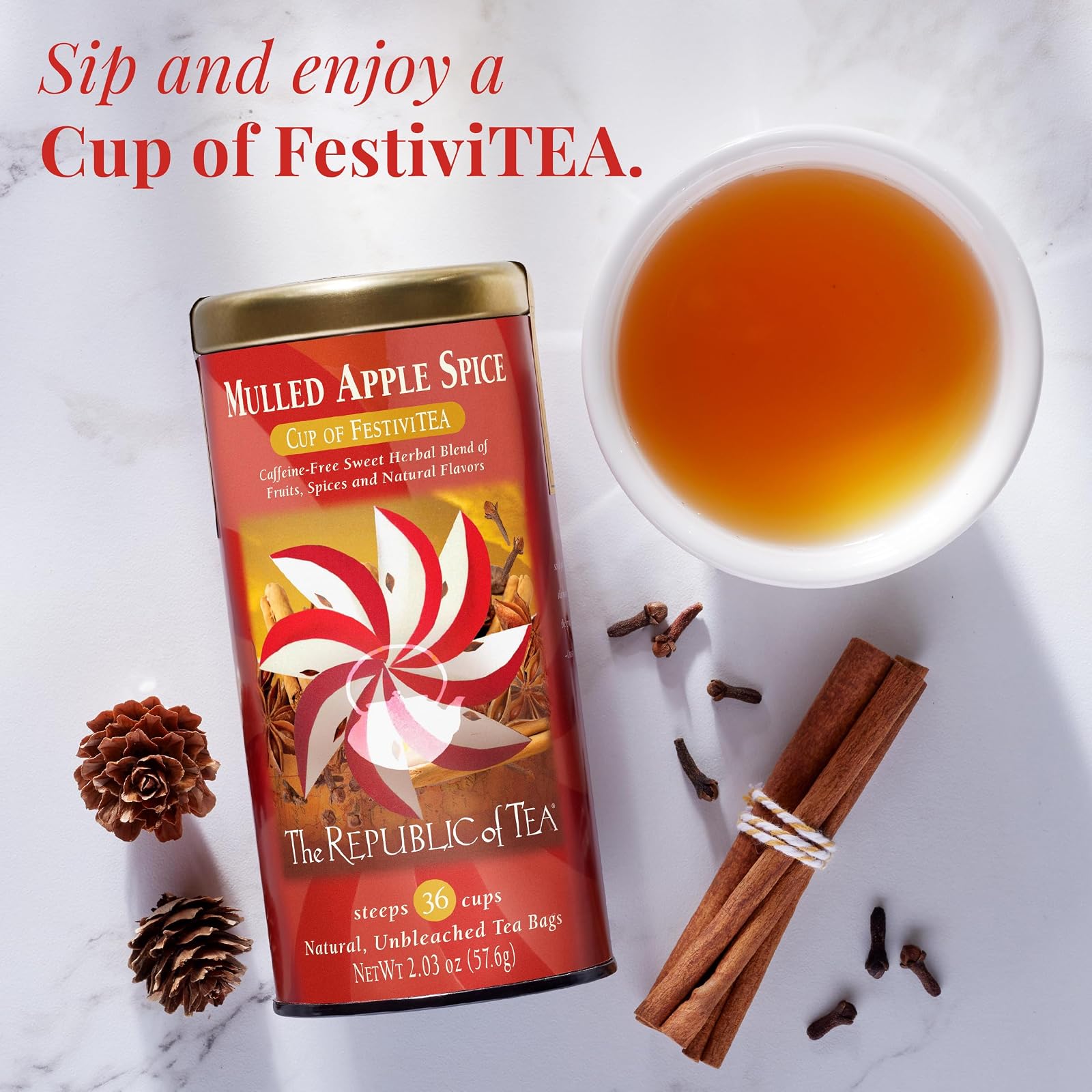 warm and cozy herbal tea blend